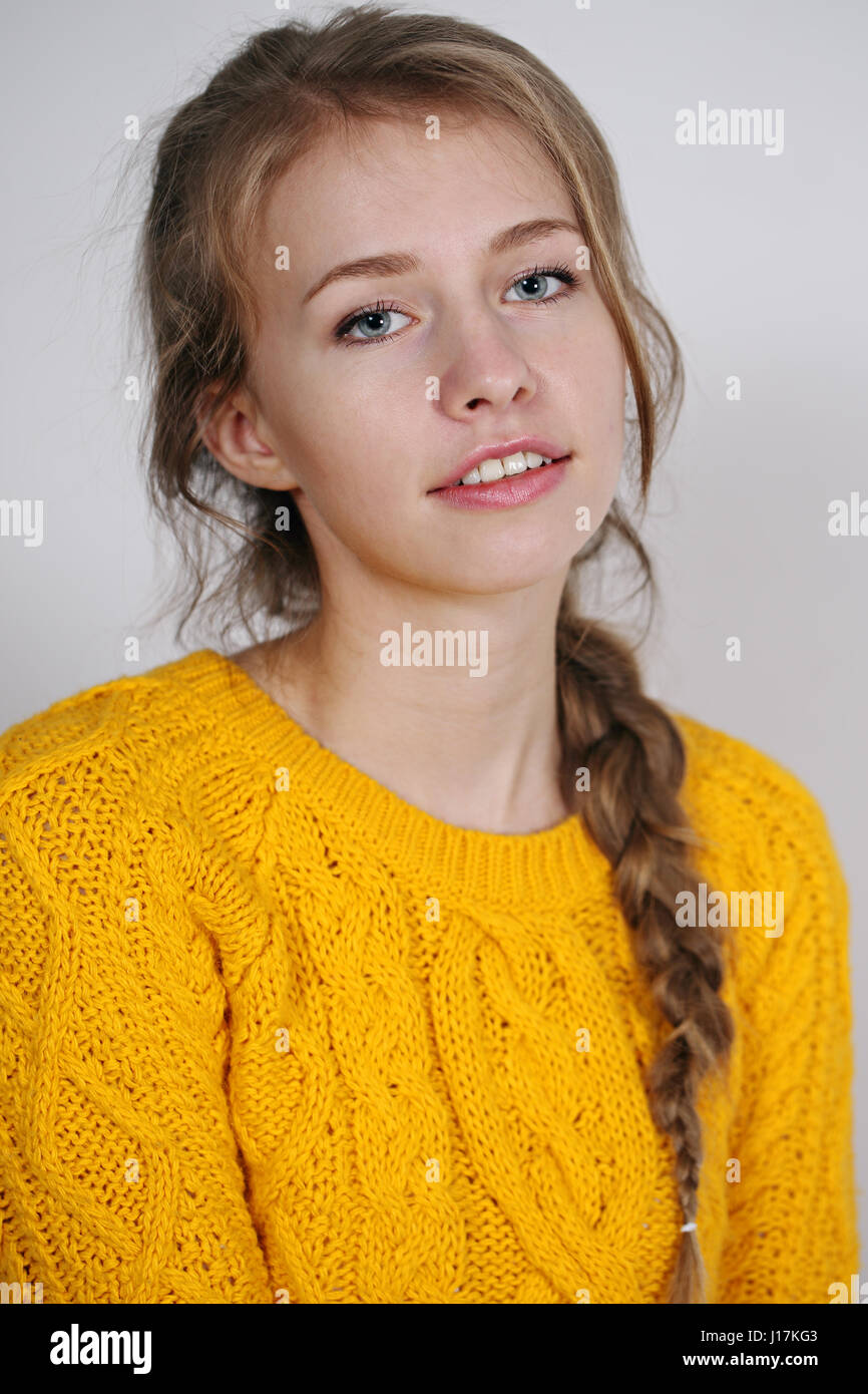 woman portrait close up Stock Photo - Alamy