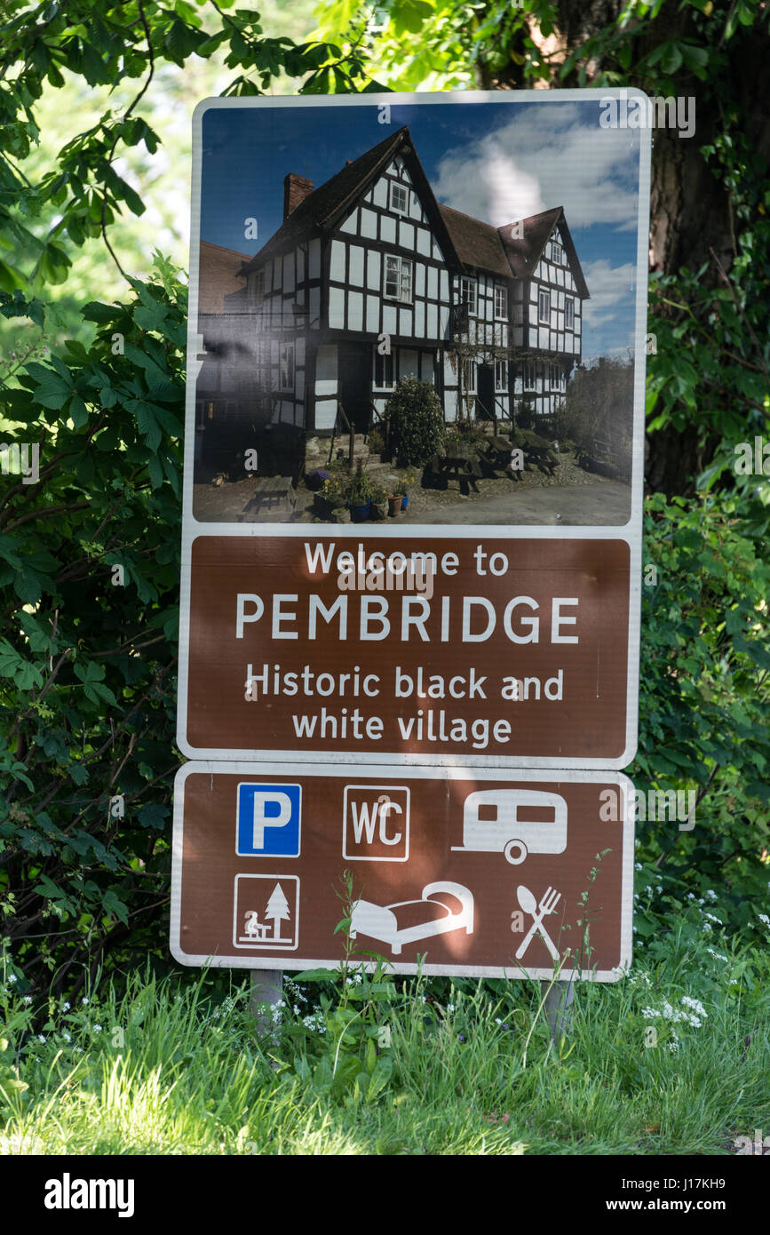 Pembridge village sign hi-res stock photography and images - Alamy