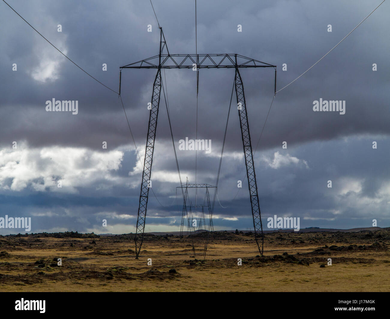 Pylon iceland hi-res stock photography and images - Alamy