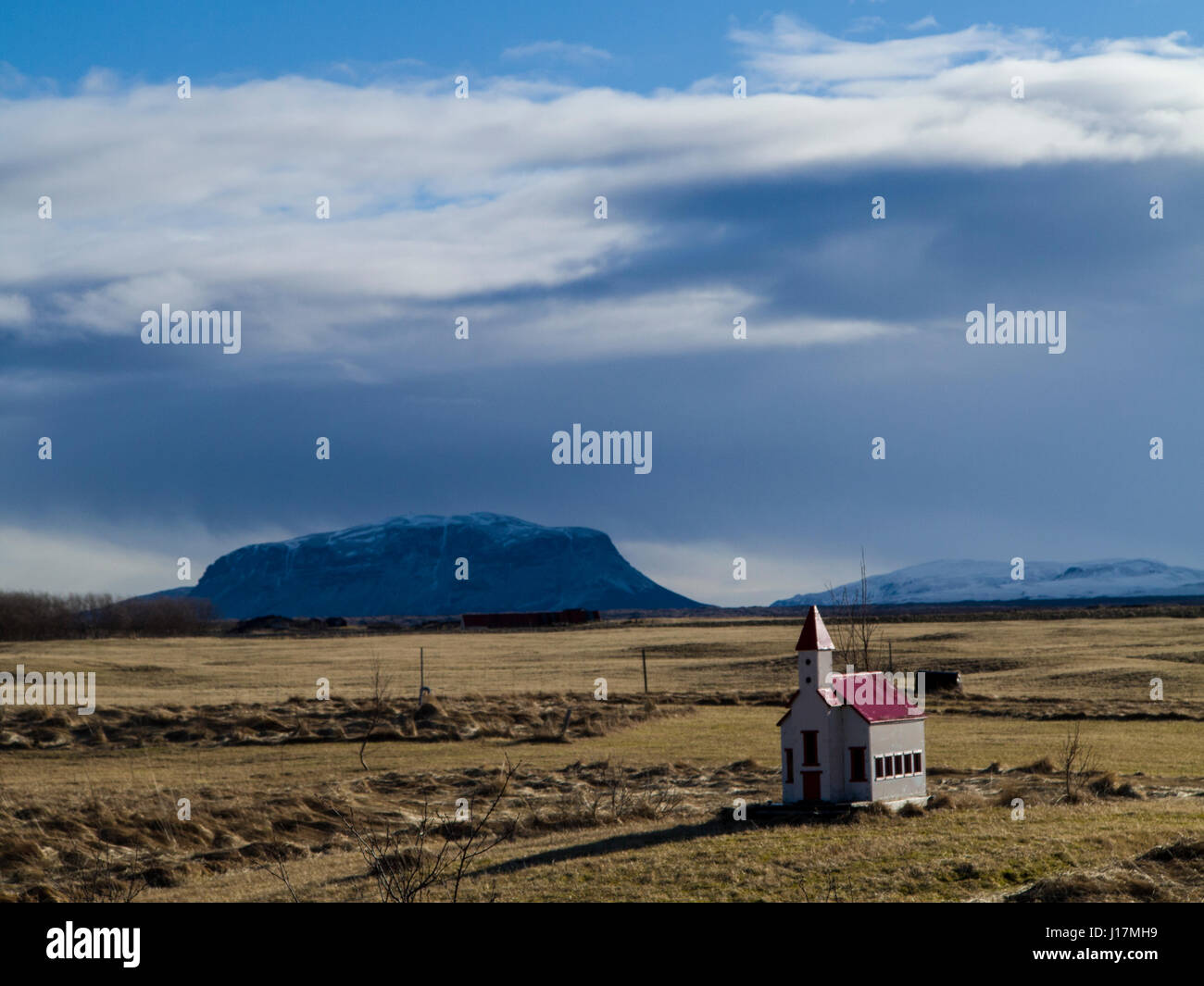 An Elve's church in Iceland Stock Photo - Alamy