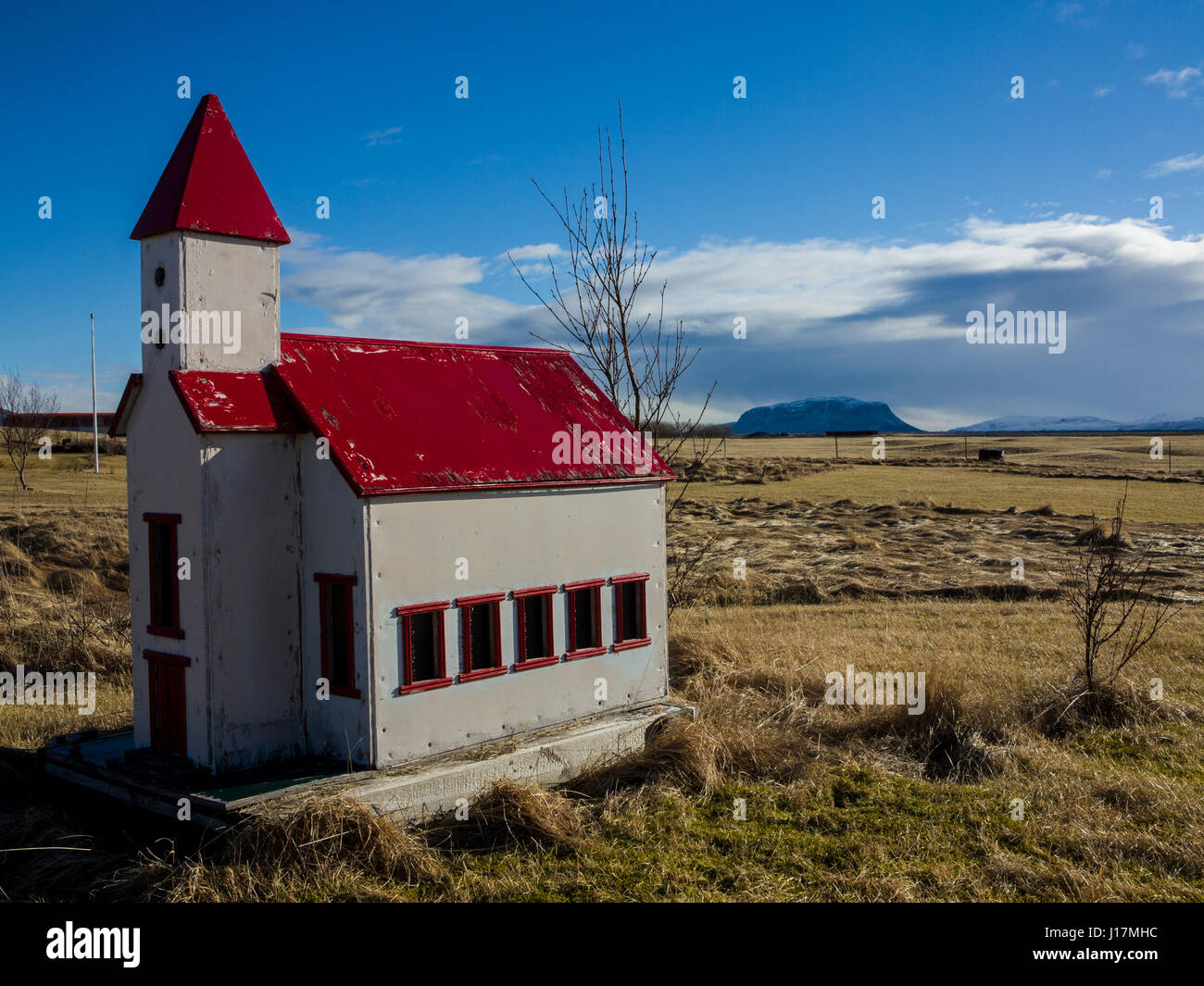 An Elve's church in Iceland Stock Photo - Alamy