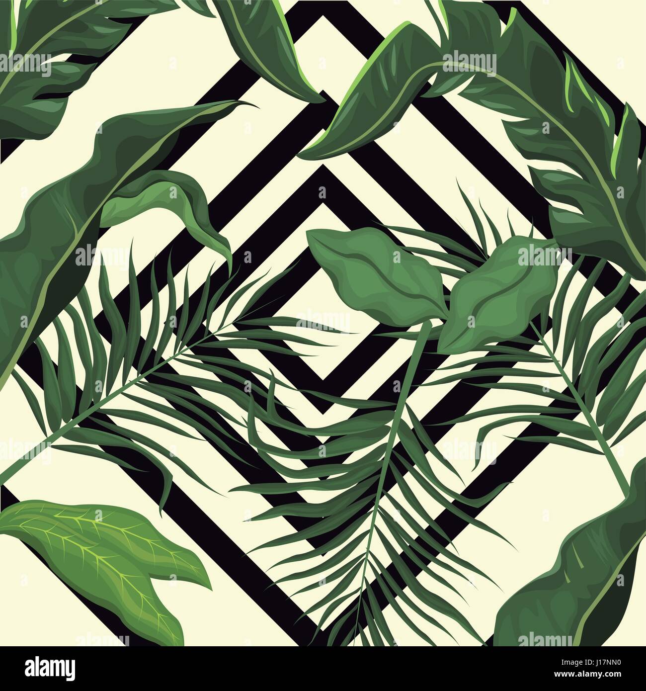 tropical leave palm tree design Stock Vector Image & Art - Alamy