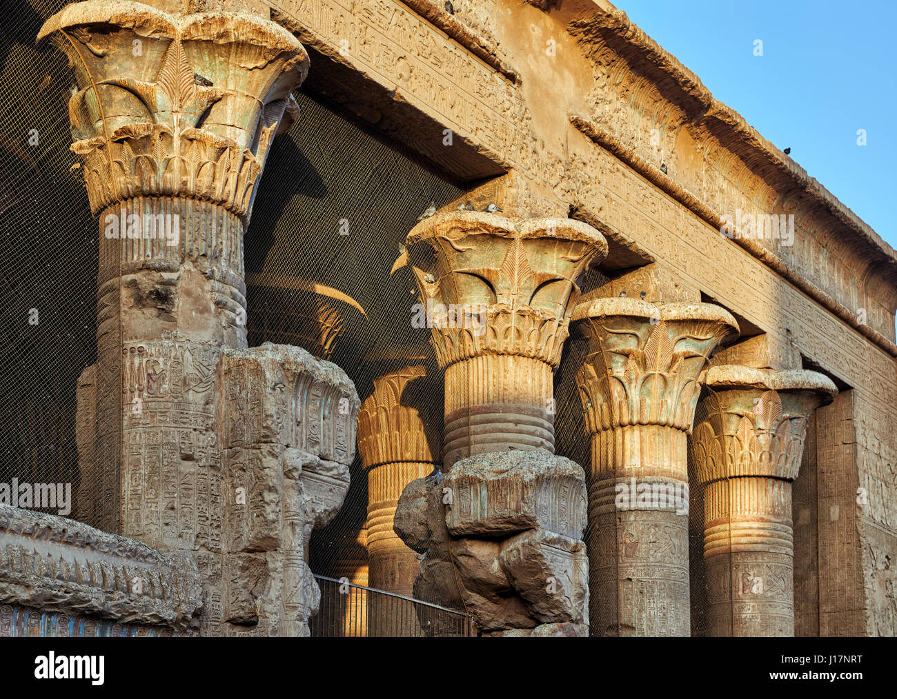 giant columns in The Temple of Khnum at Esna, Egypt, Africa Stock Photo ...