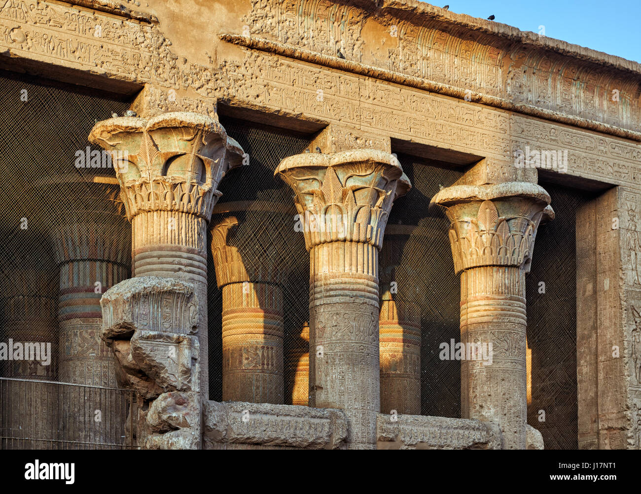 giant columns in The Temple of Khnum at Esna, Egypt, Africa Stock Photo ...