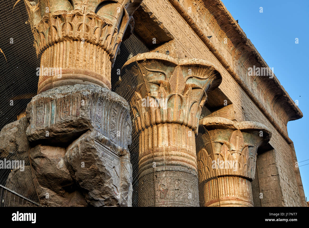 giant columns in The Temple of Khnum at Esna, Egypt, Africa Stock Photo ...