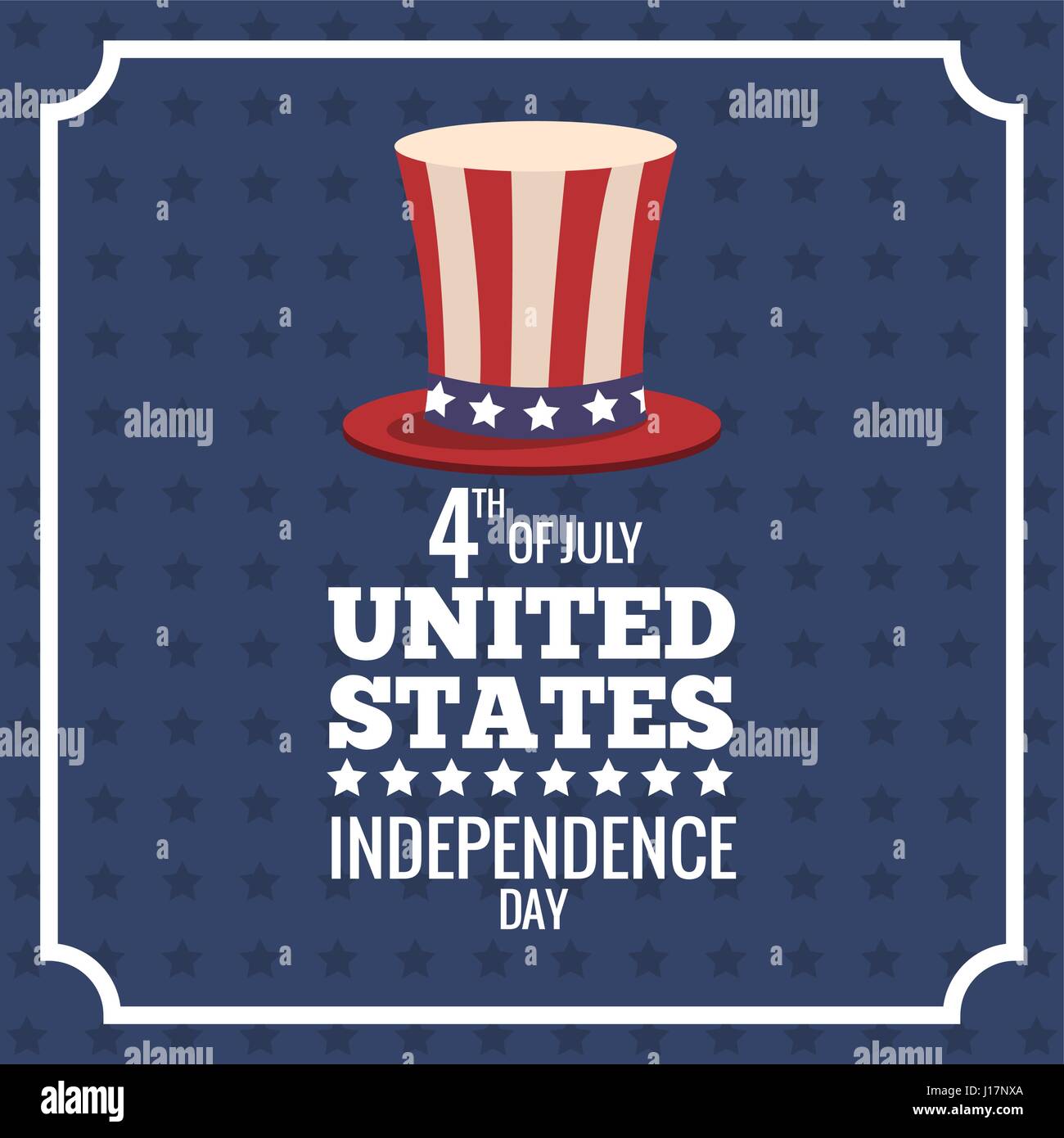 united states independence day memorial poster Stock Vector Image & Art ...