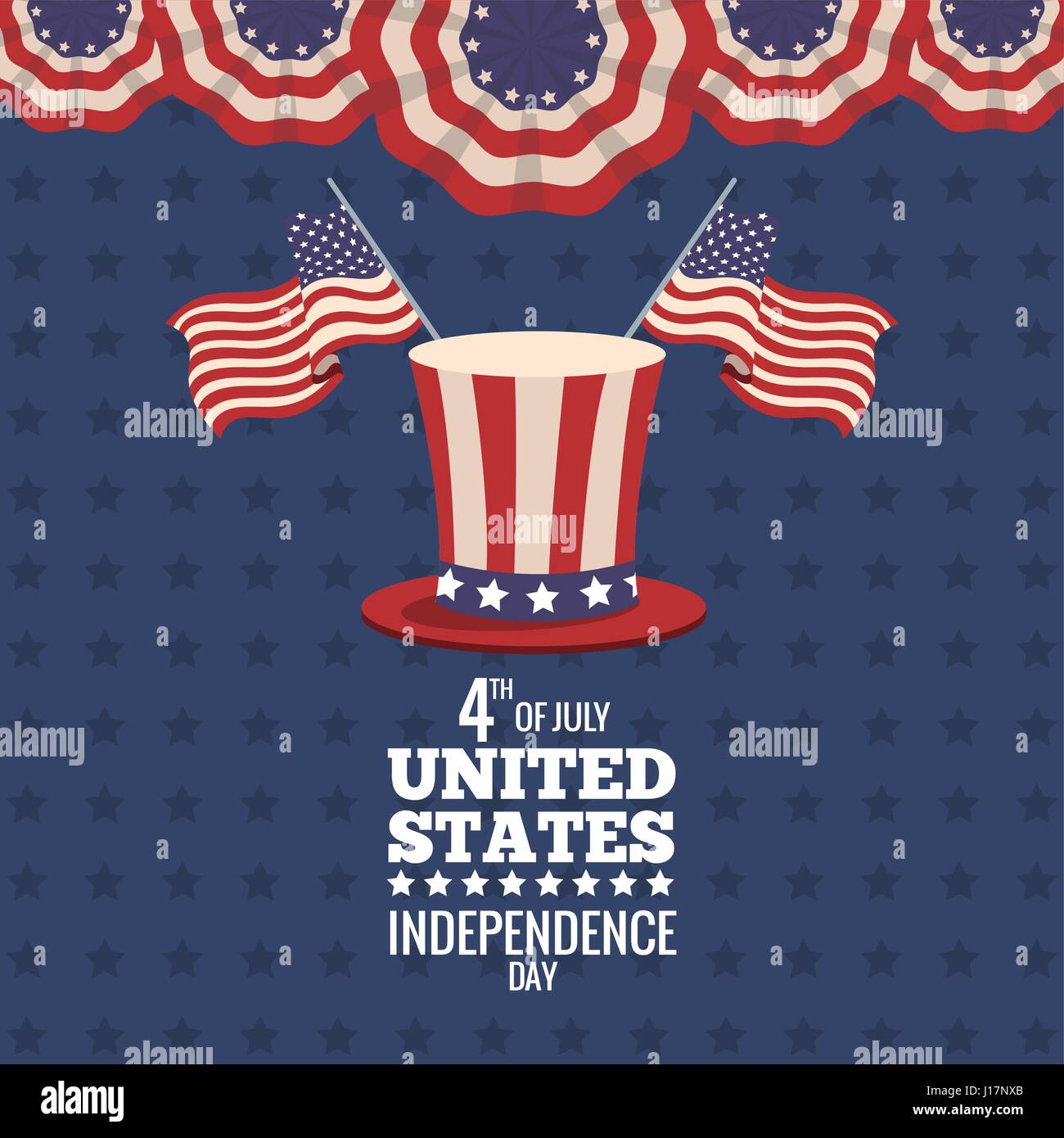 united states independence day celebration poster Stock Vector Image ...