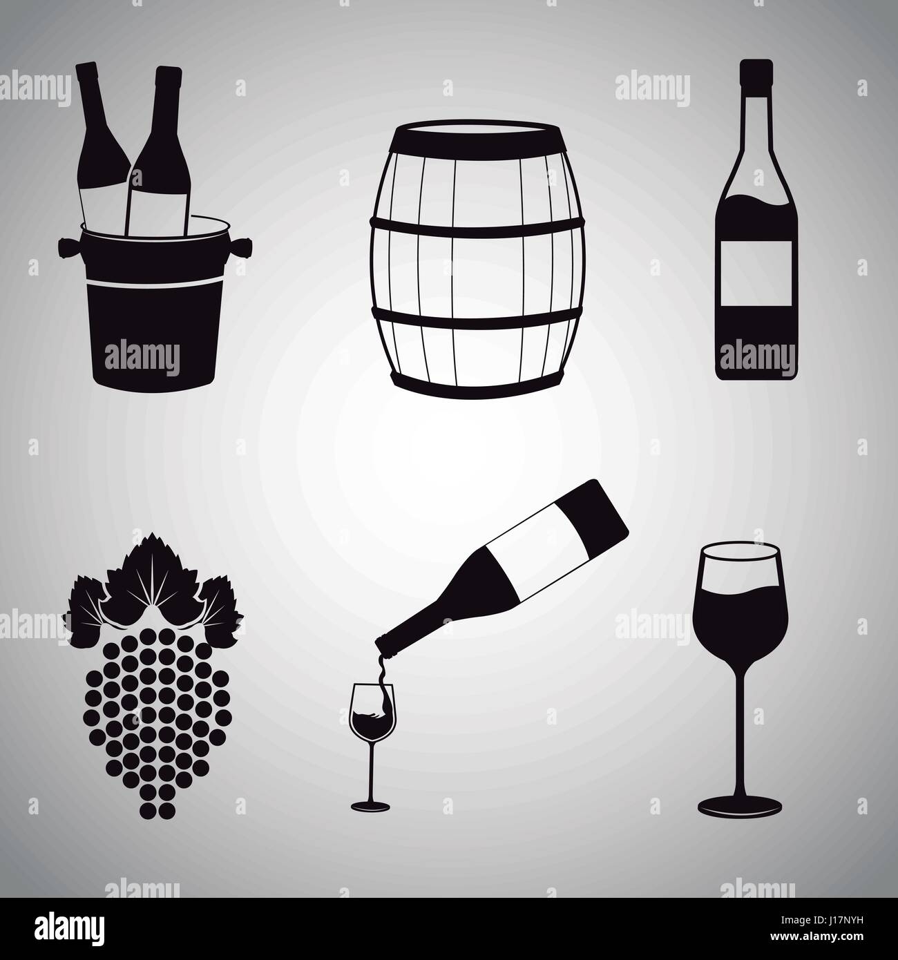 collection wine image icons Stock Vector Image & Art - Alamy