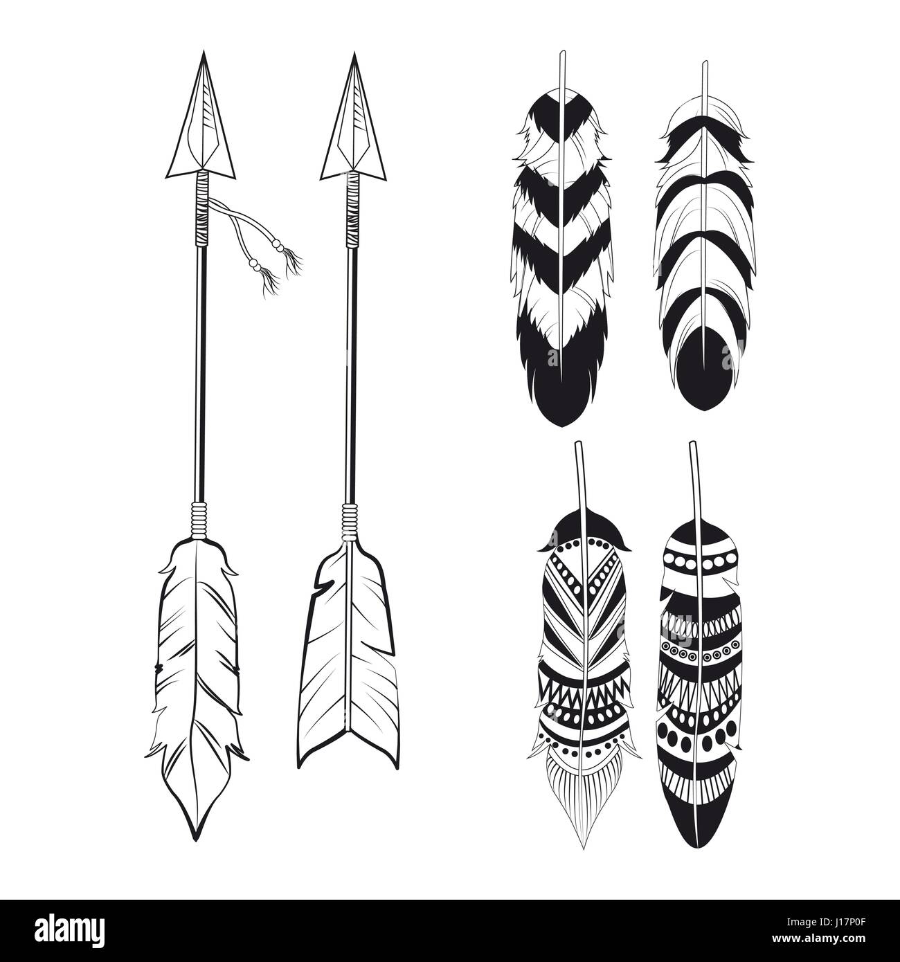 Cherokee arrow Stock Vector Images - Alamy