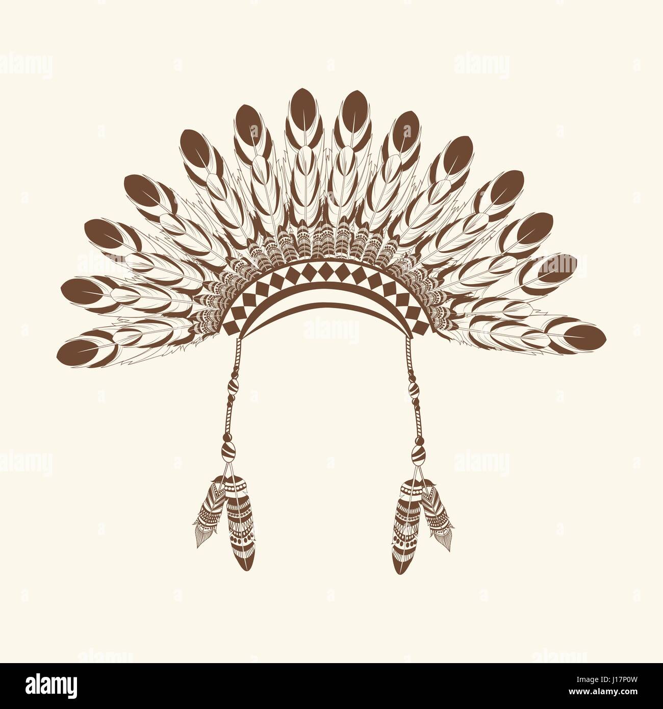 Native American Feather Vector