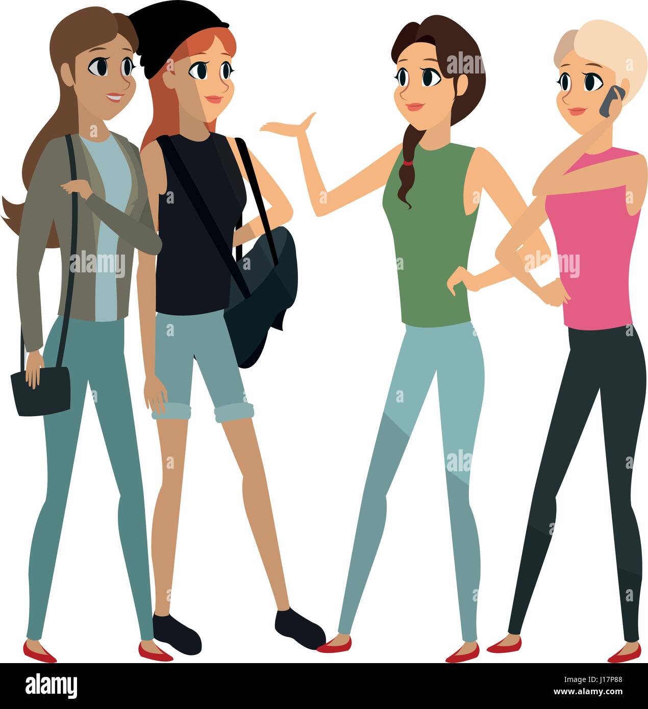 young adults having a conversation Stock Vector Image & Art - Alamy