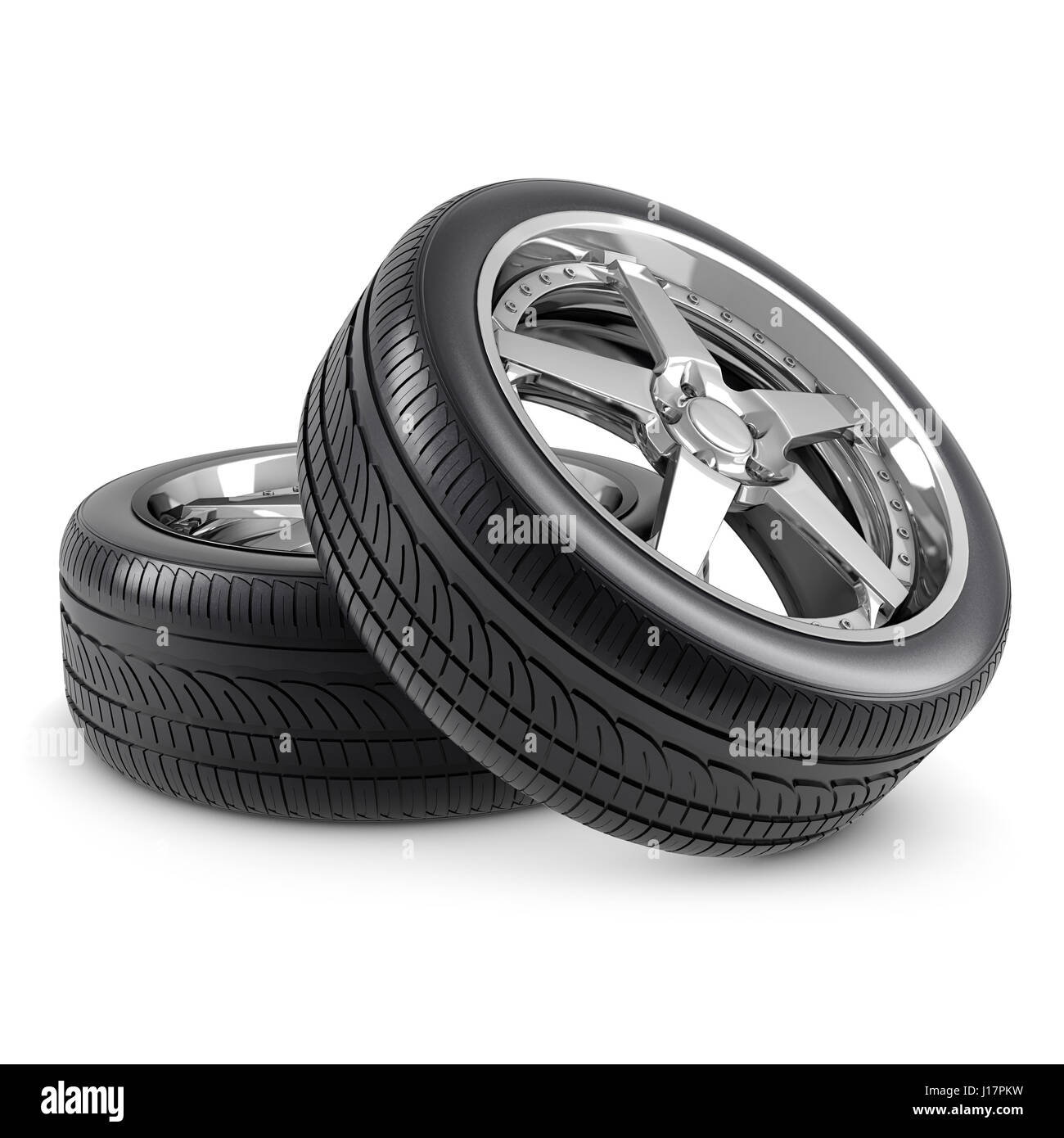 New car wheels stacked hi-res stock photography and images - Alamy