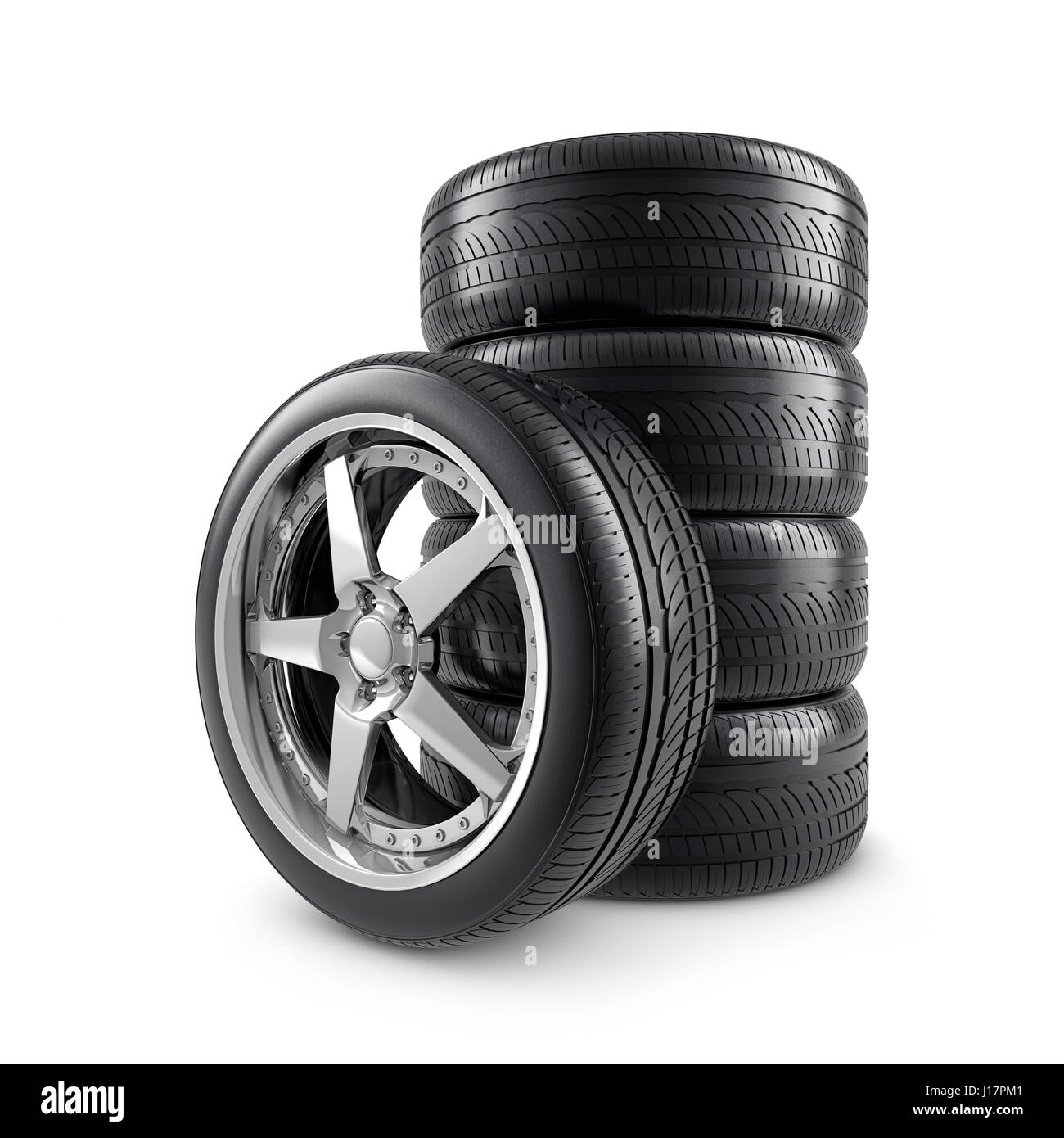 Wheels on white Stock Photo - Alamy