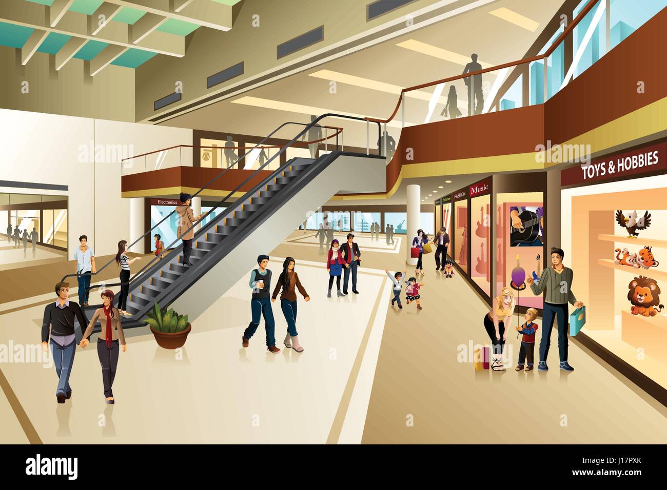 Shopping Malls Clipart