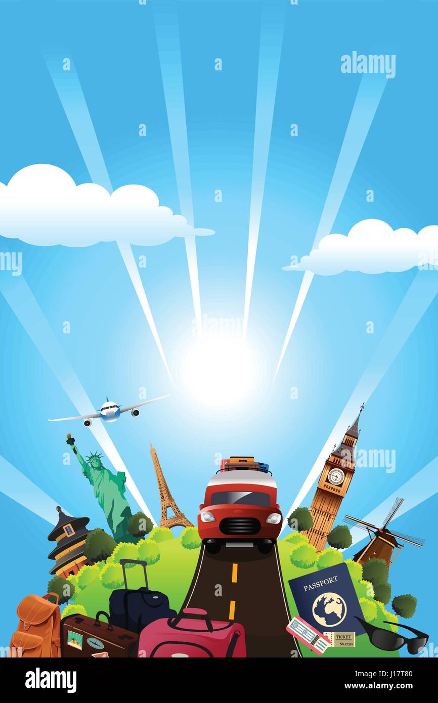 A vector illustration of travel poster design Stock Vector Image & Art ...
