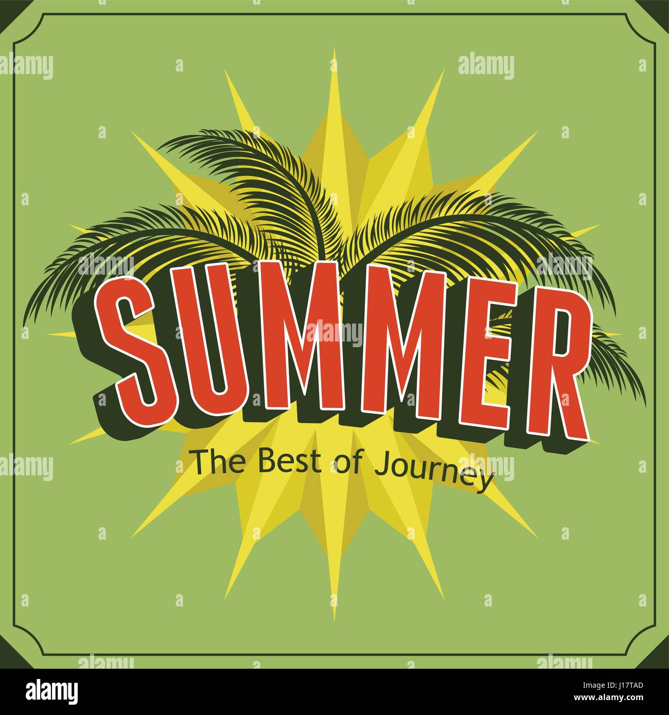 A vector illustration of summer poster design Stock Vector Image & Art ...