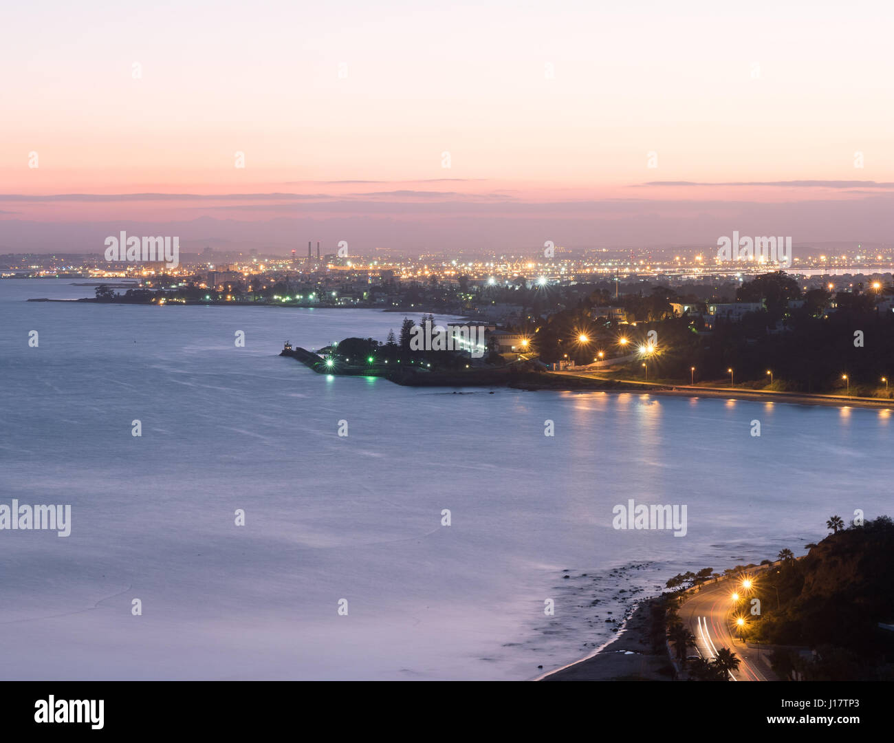 Port of Sidi Bou Said near Tunis, Tunisia Stock Photo - Alamy