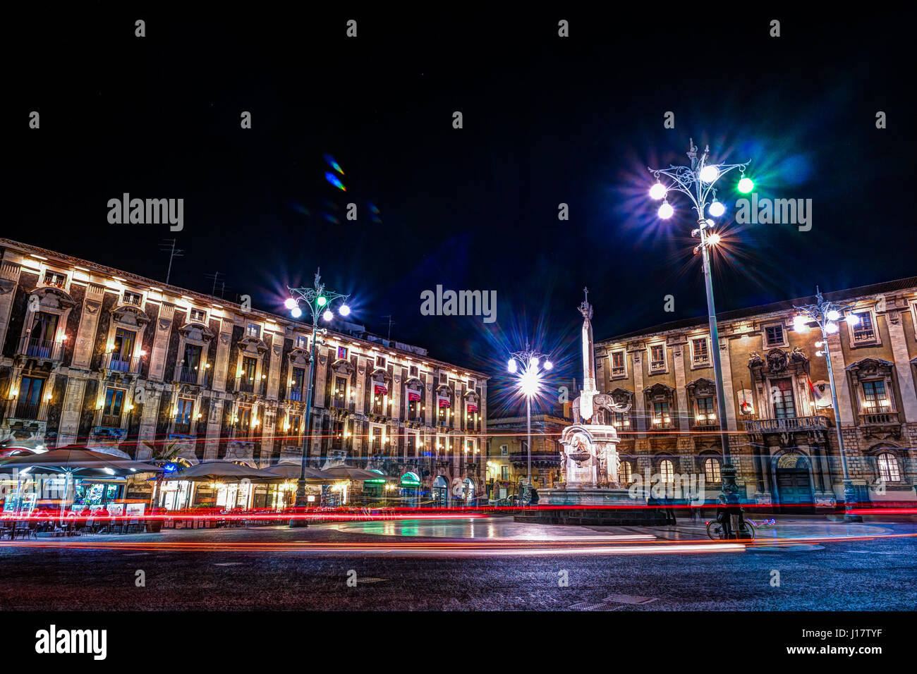Piazza Duomo with Town Hall in Catania in Sicily, Italy Stock Photo - Alamy