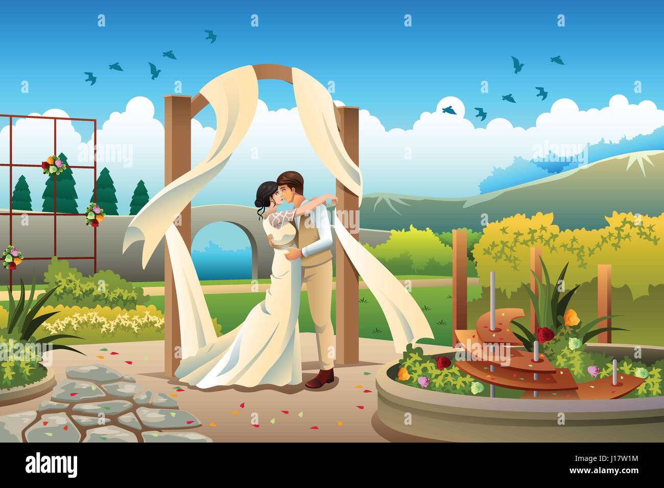 Beautiful Wedding Clip Art