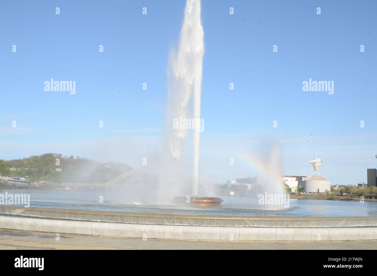 Fountain at Point State Park, Pittsburgh May 2017 Stock Photo - Alamy