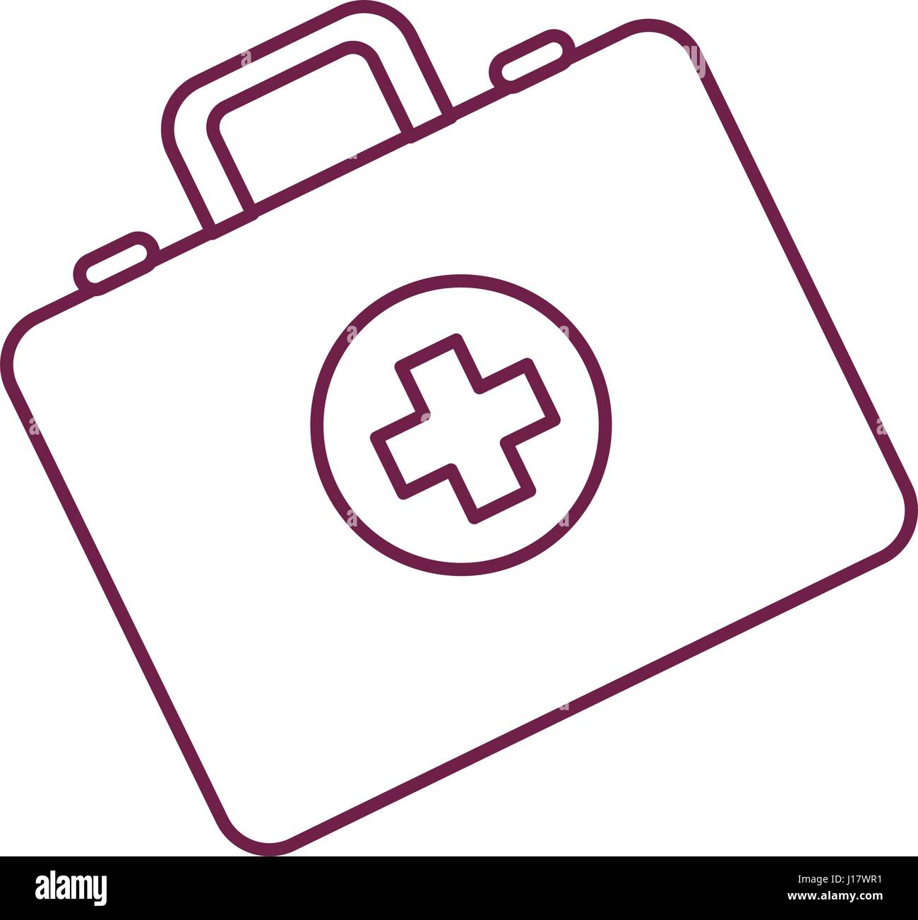 silhouette first aid kit emergency Stock Vector Image & Art - Alamy