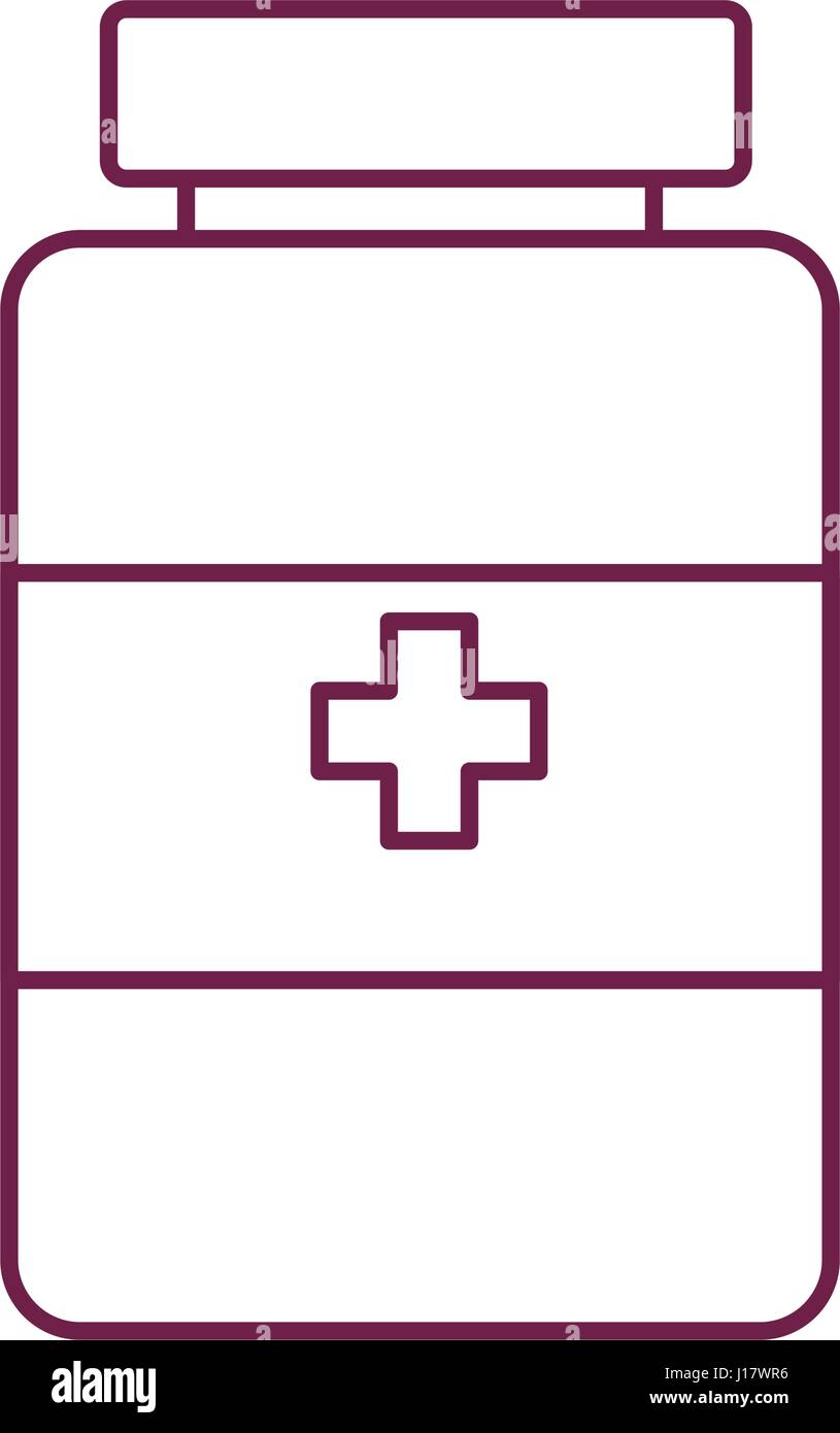 silhouette medical pharmaceutical drugs treatment icon Stock Vector ...