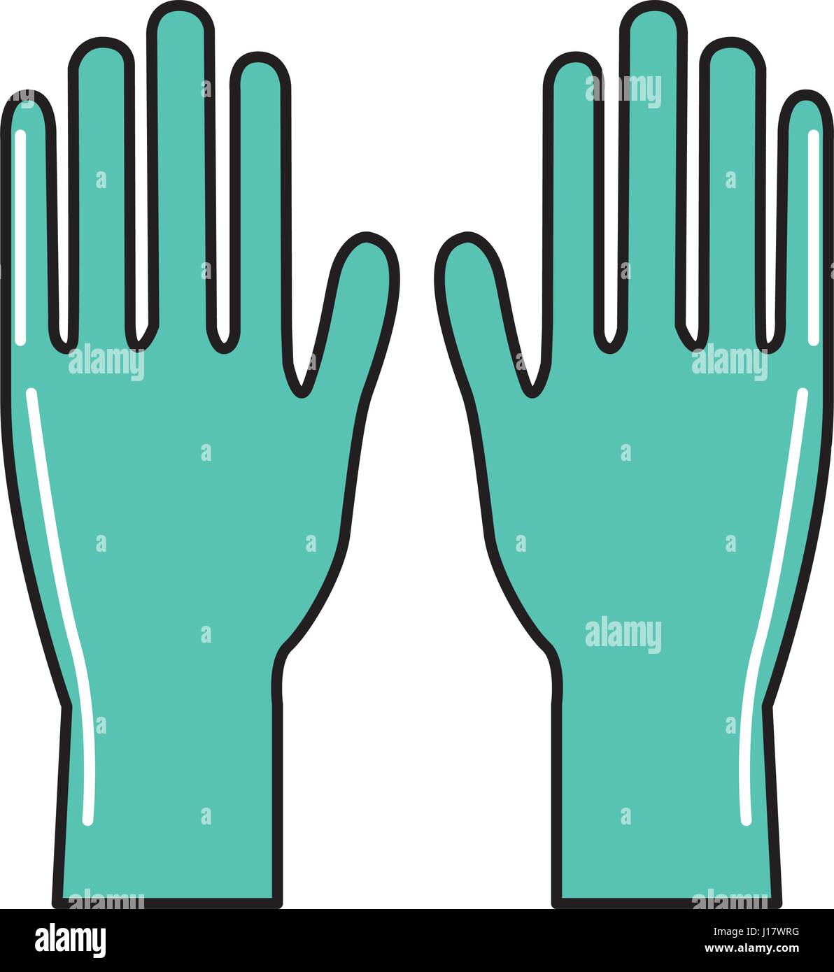 medical latex gloves to protection hands Stock Vector Image & Art - Alamy