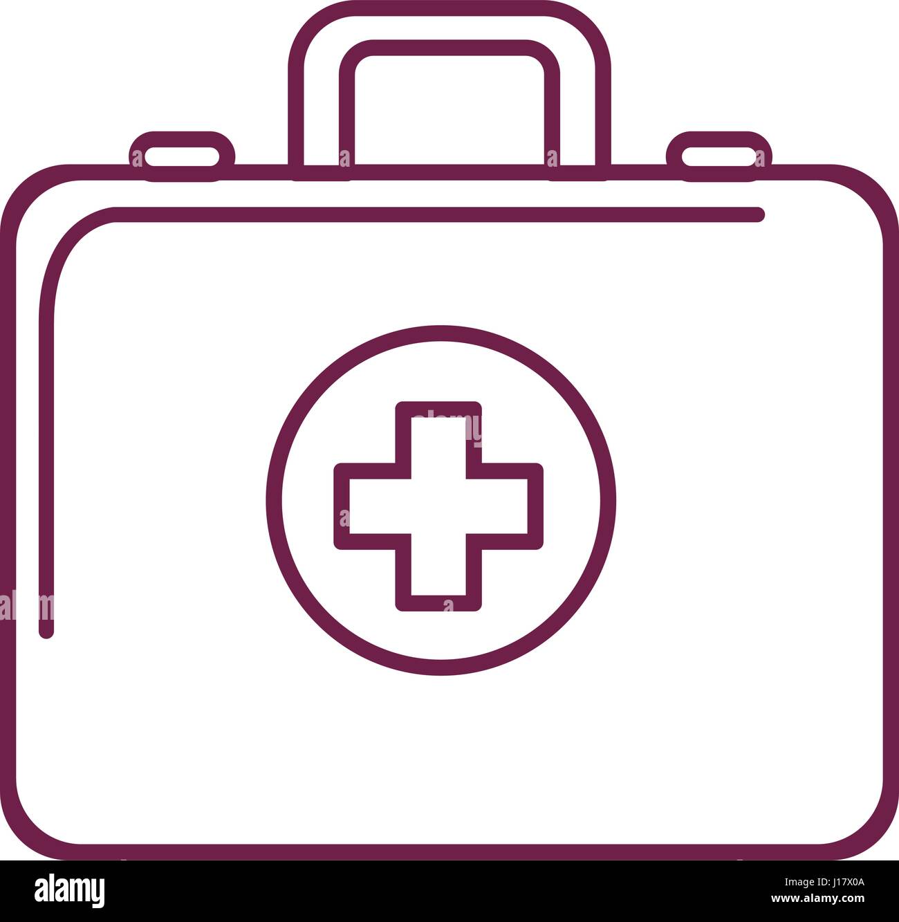 silhouette first aid kit emergency Stock Vector Image & Art - Alamy