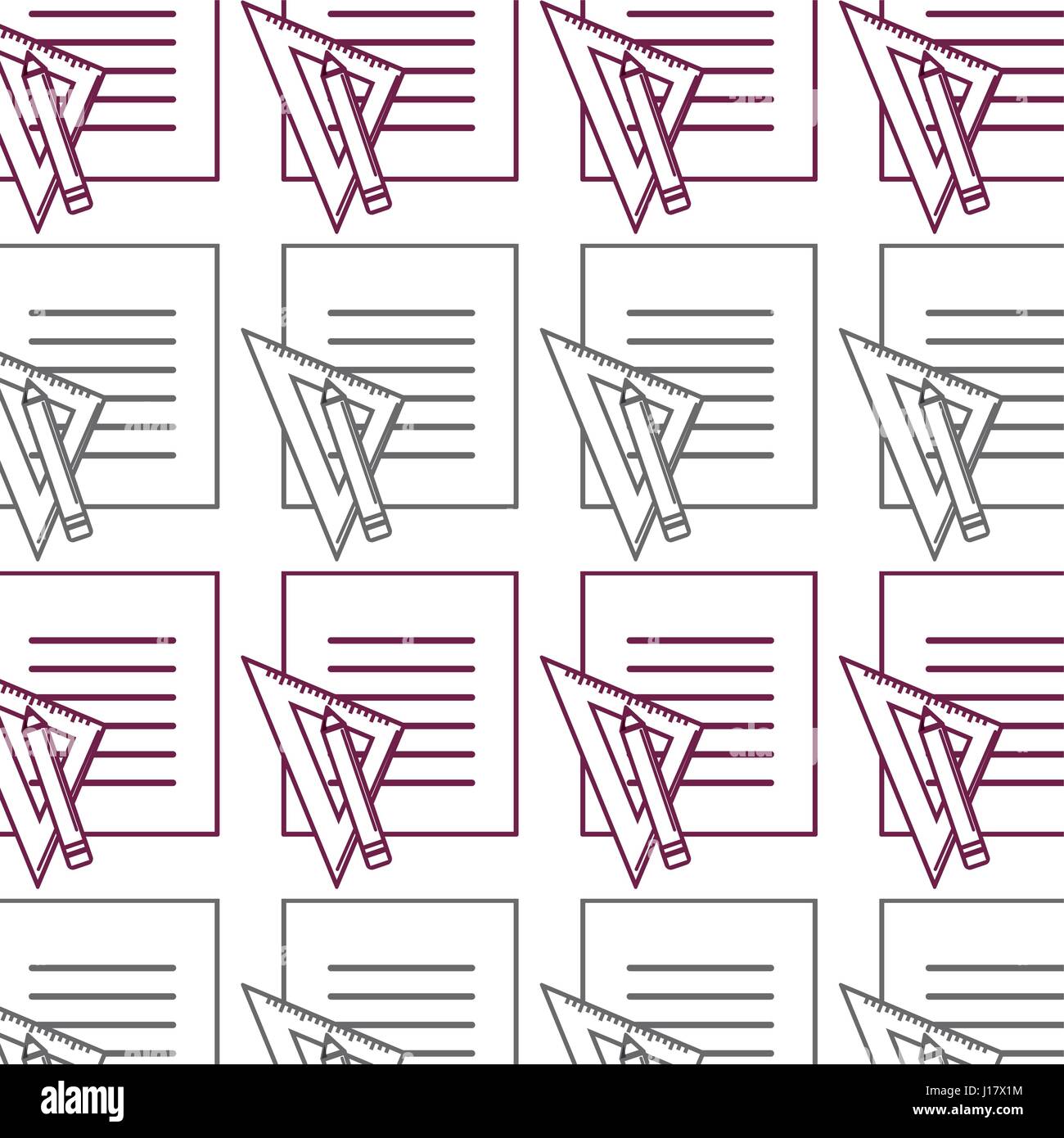 silhouette peper blog with study tools background Stock Vector Image ...