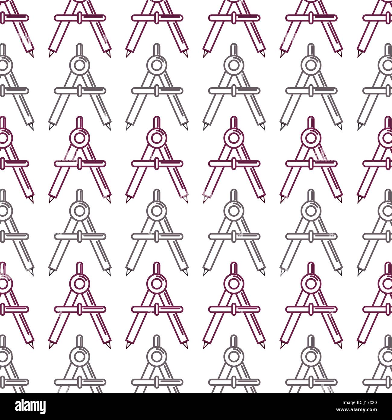 silhouette compass study tool to do circles background Stock Vector ...