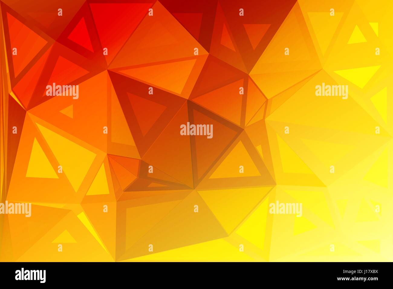 Bright golden yellow abstract random sizes low poly geometric ...