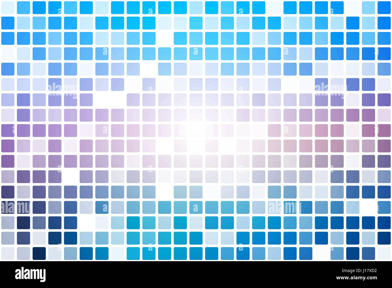 Blue shades pink occasional opacity vector square tiles mosaic over ...