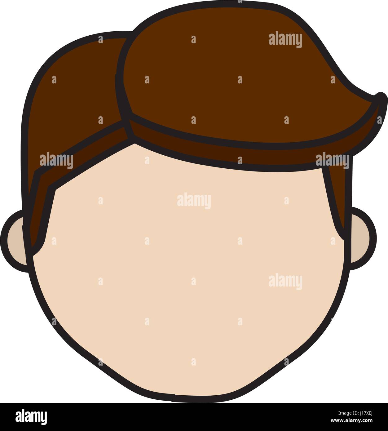 avatar face man line cartoon Stock Vector Image & Art - Alamy