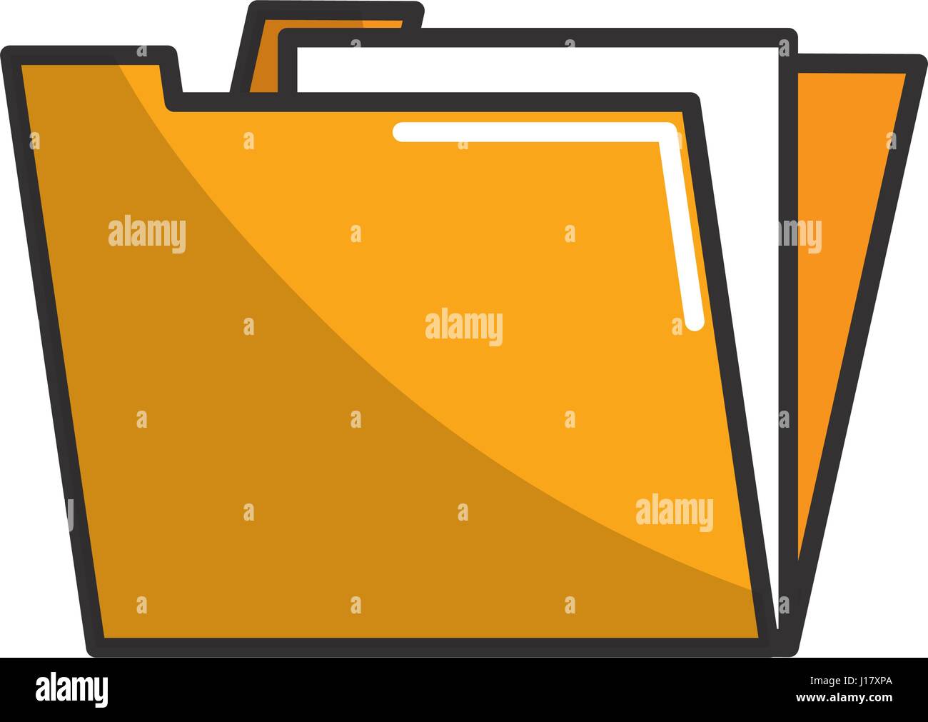 yellow documents file folder icon Stock Vector Image & Art - Alamy