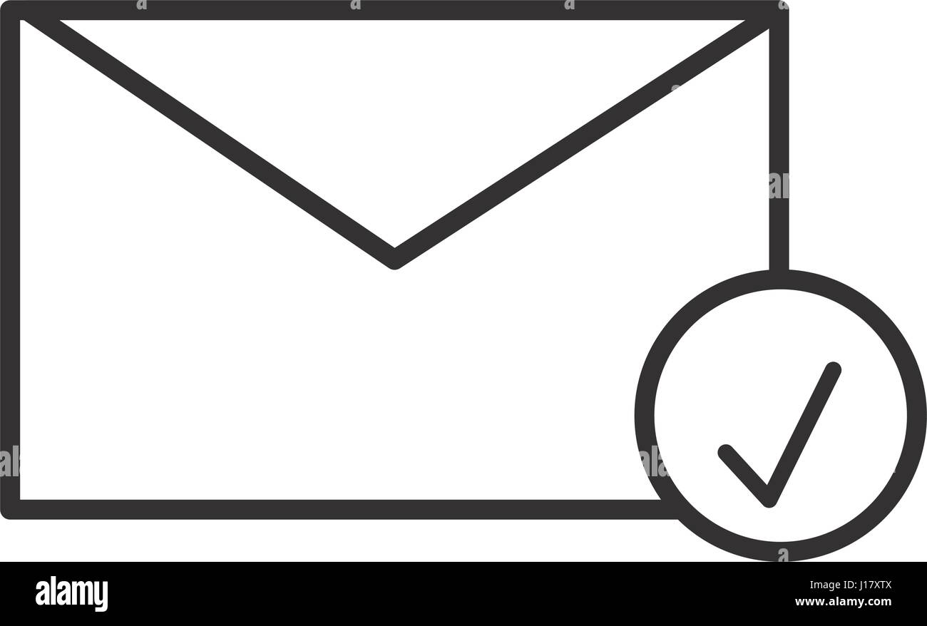 figure electronical message online letter icon Stock Vector Image & Art ...