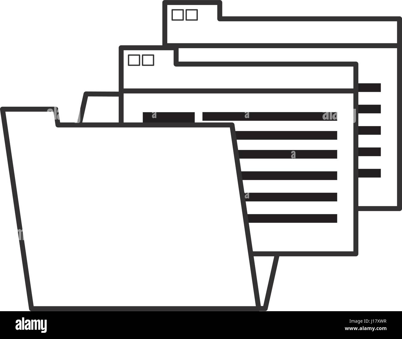figure documents file folder icon Stock Vector Image & Art - Alamy