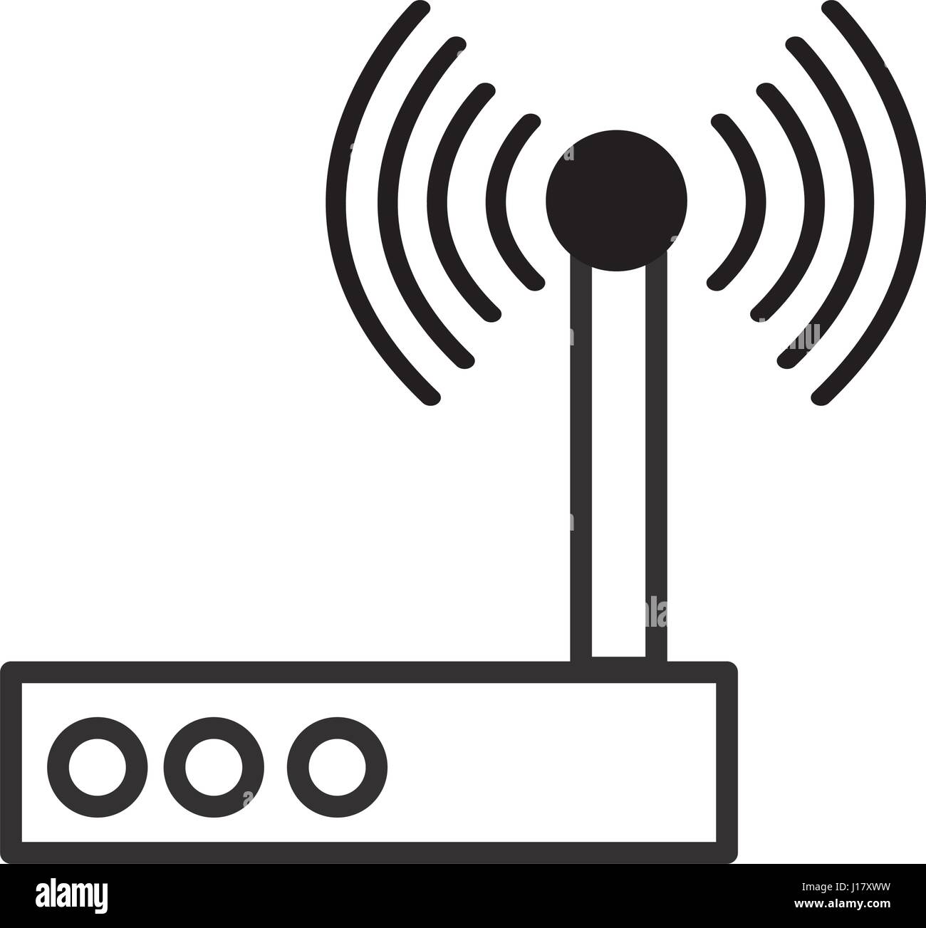 figure router connection wifi service icon Stock Vector Image & Art - Alamy