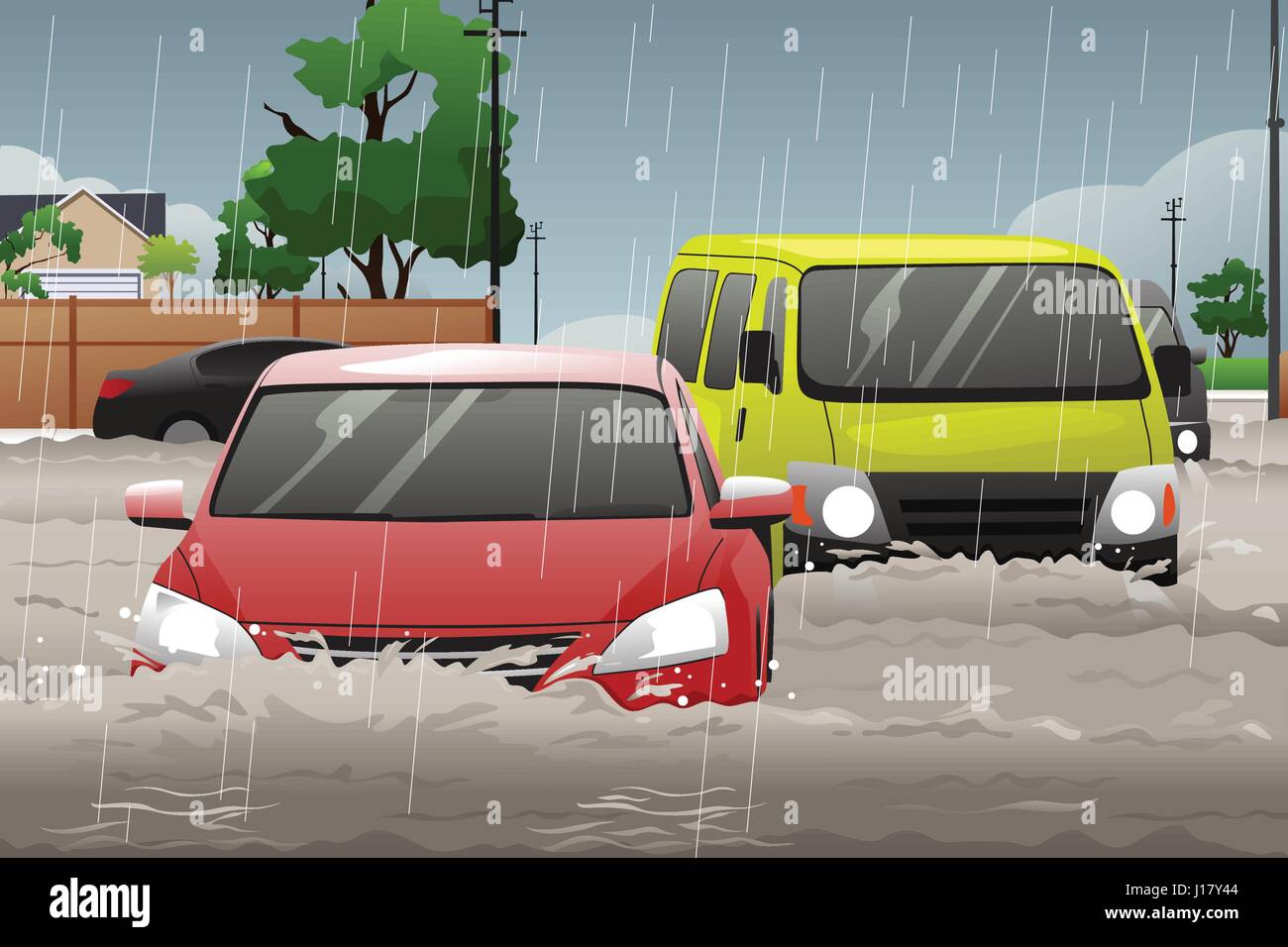 Flood vector vectors hi-res stock photography and images - Alamy