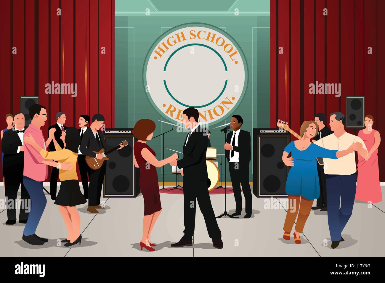 School reunion hi-res stock photography and images - Alamy