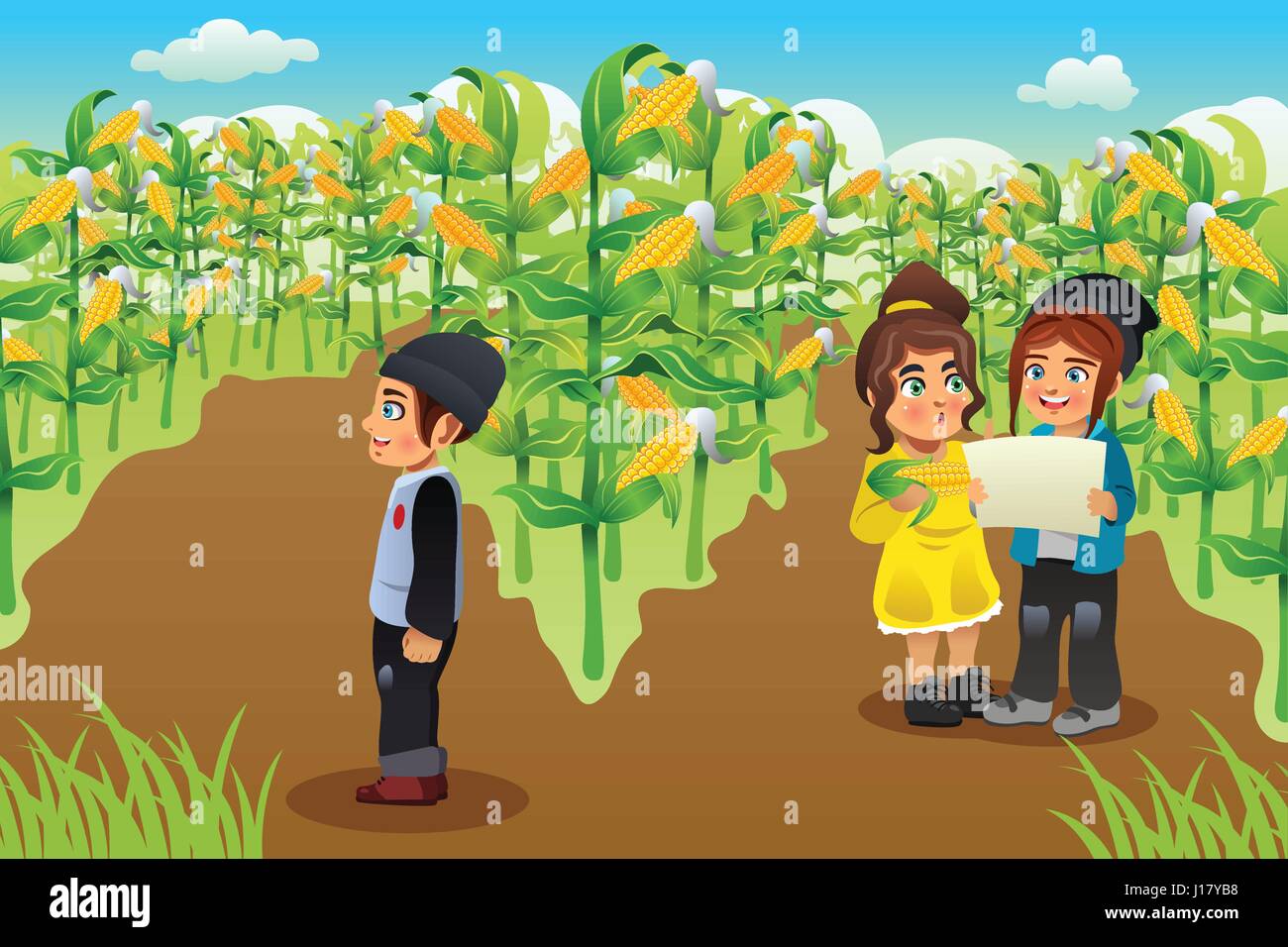 Animated Corn Field