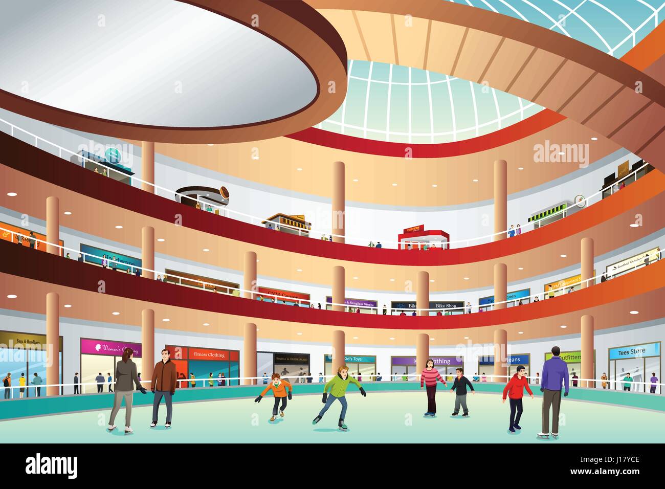 Indoor Ice Skating Rink Clip Art