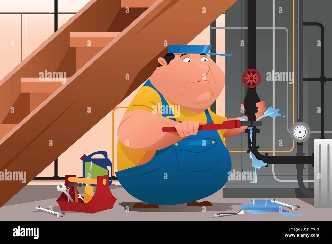 Water pipe Stock Vector Images - Alamy