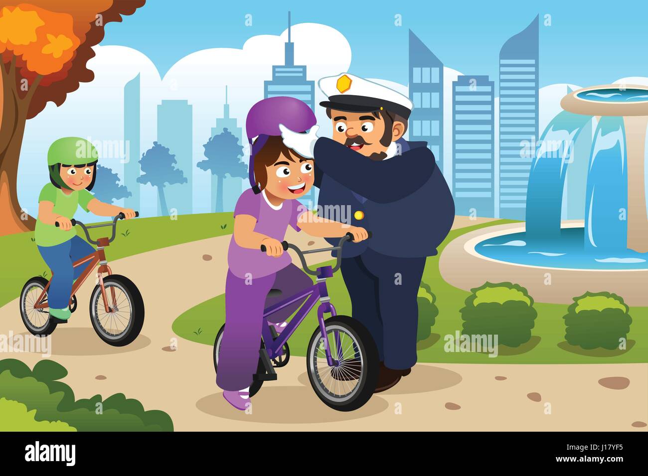 Police biking Stock Vector Images - Alamy
