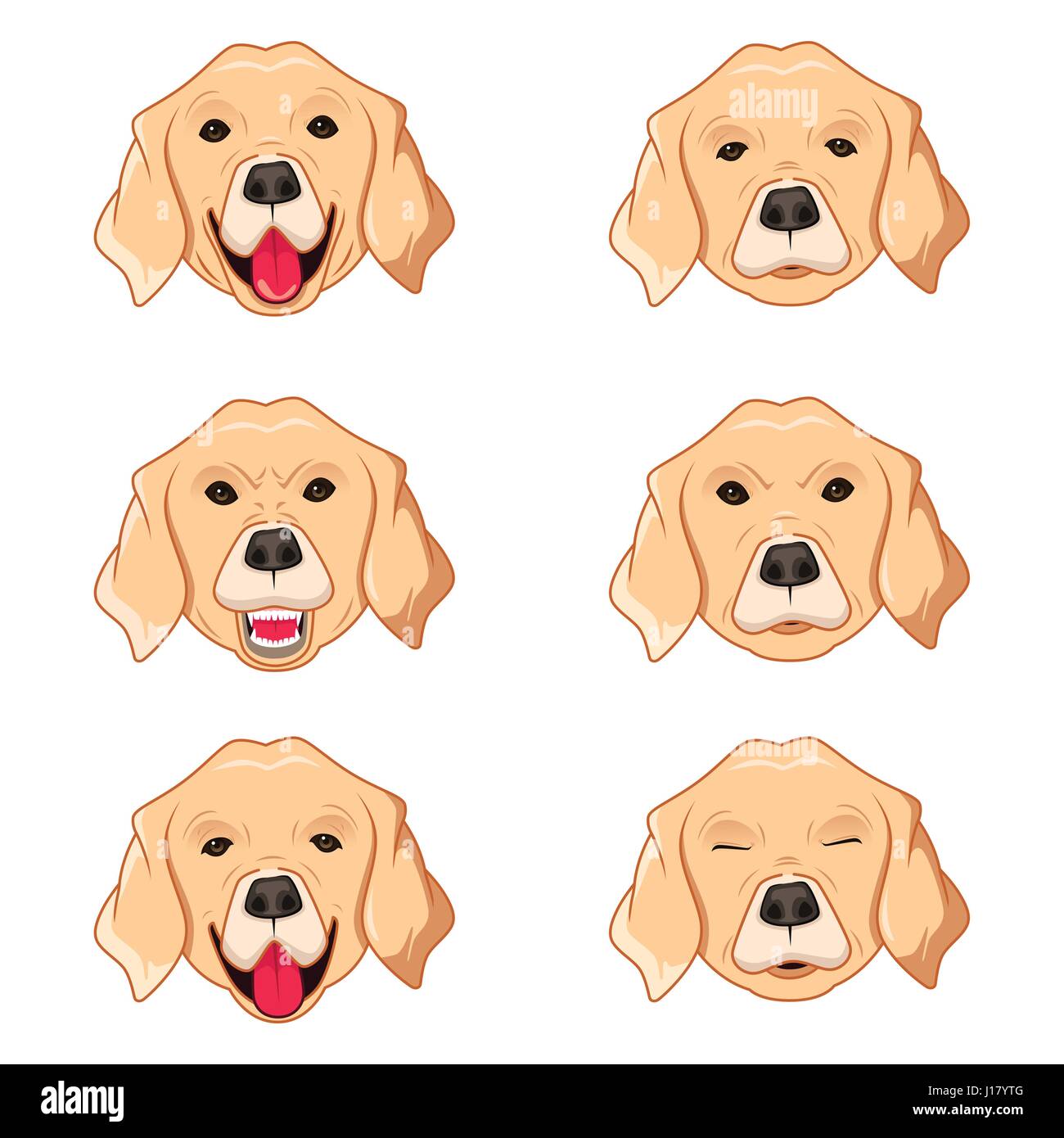 Cartoon illustration labrador retriever hi-res stock photography and ...