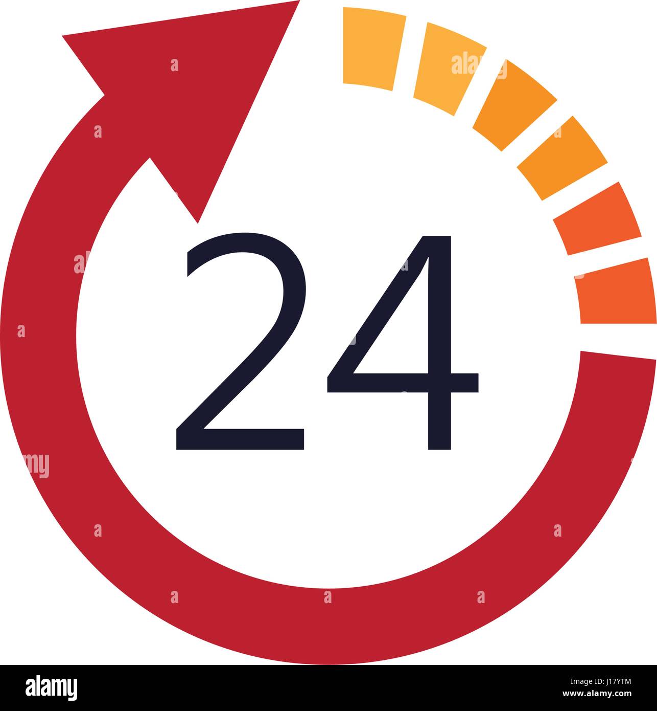 24 hours opening Stock Vector Images - Alamy