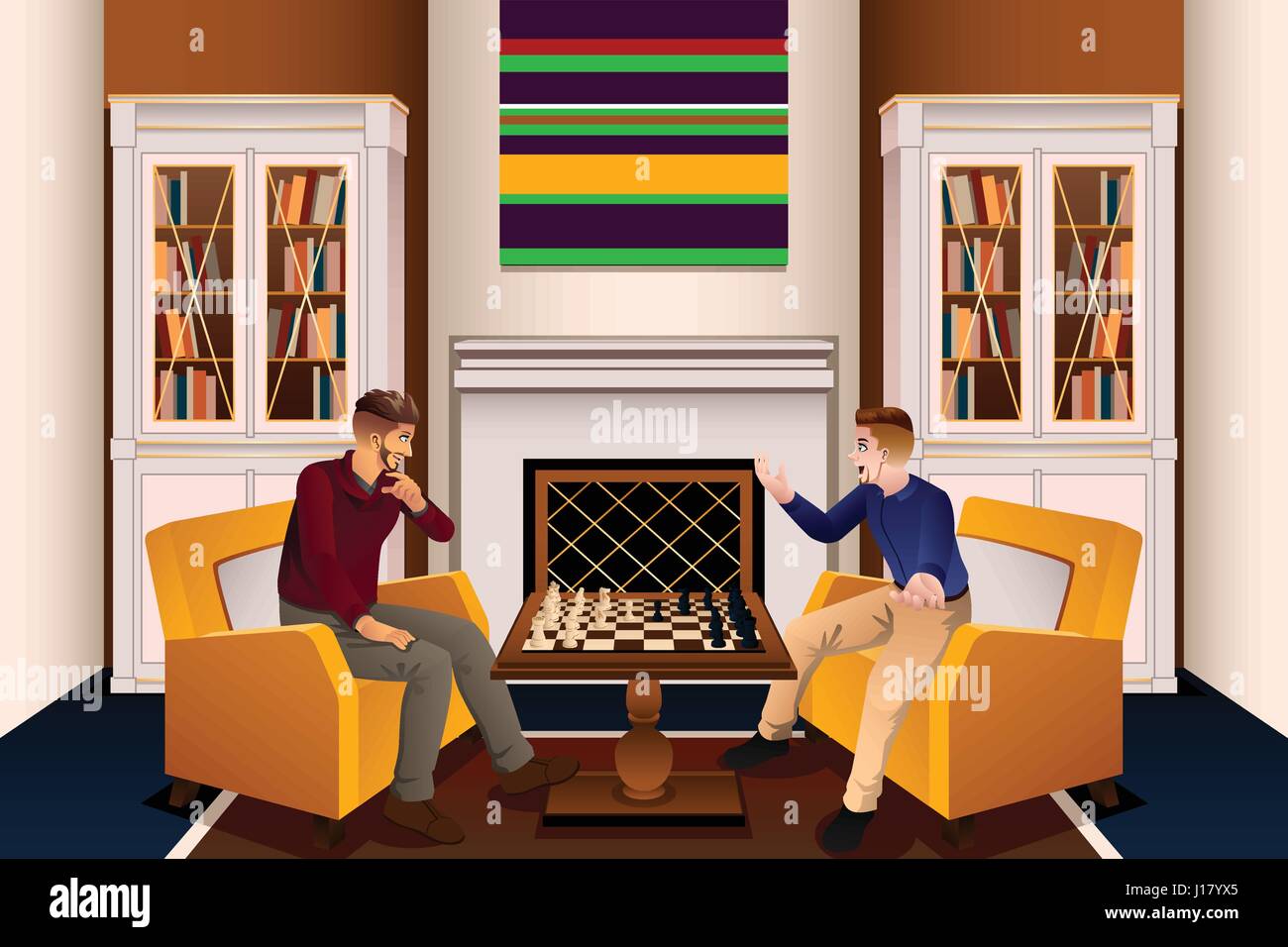 Playing chess vector vectors hi-res stock photography and images - Alamy