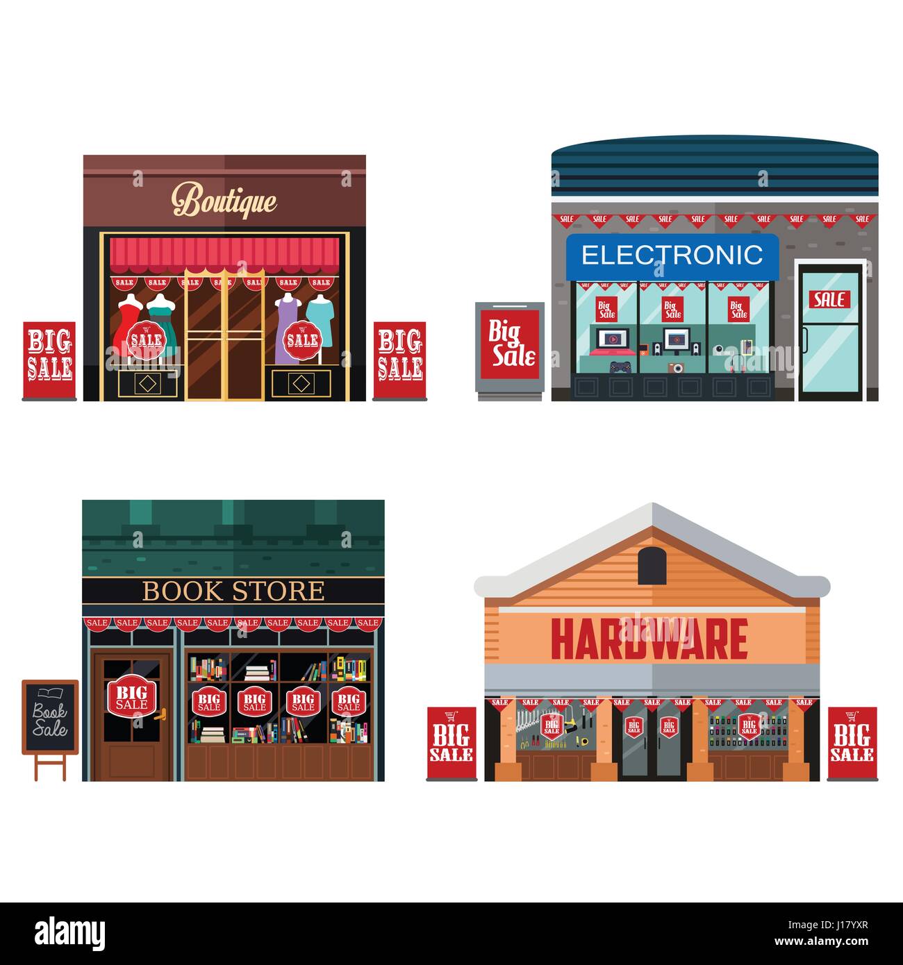 Mall stores sign Stock Vector Images - Alamy