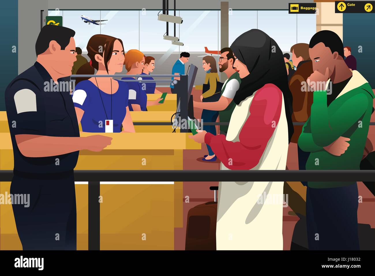 Immigration Officer Clipart