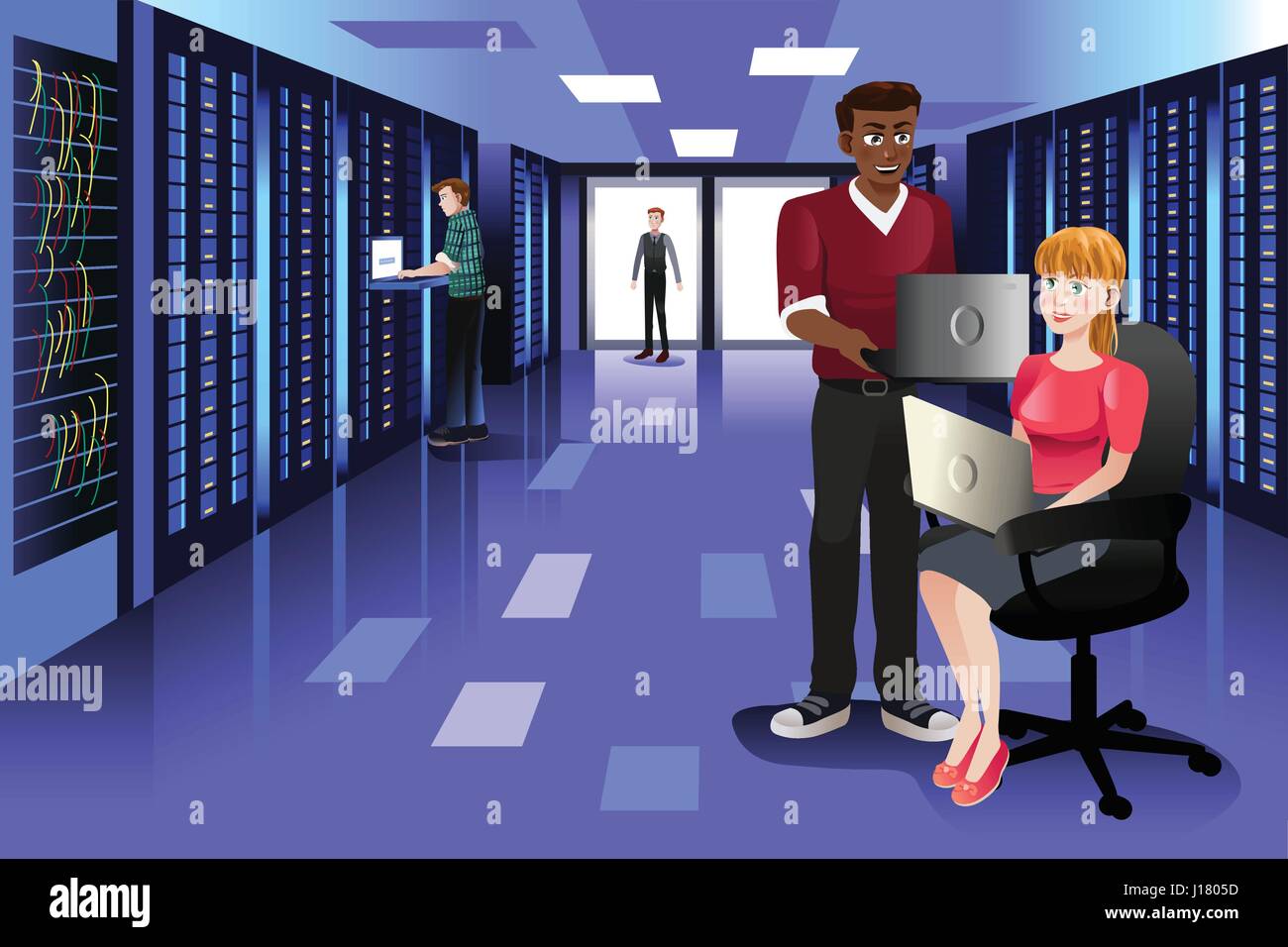 Data center vector vectors hi-res stock photography and images - Alamy