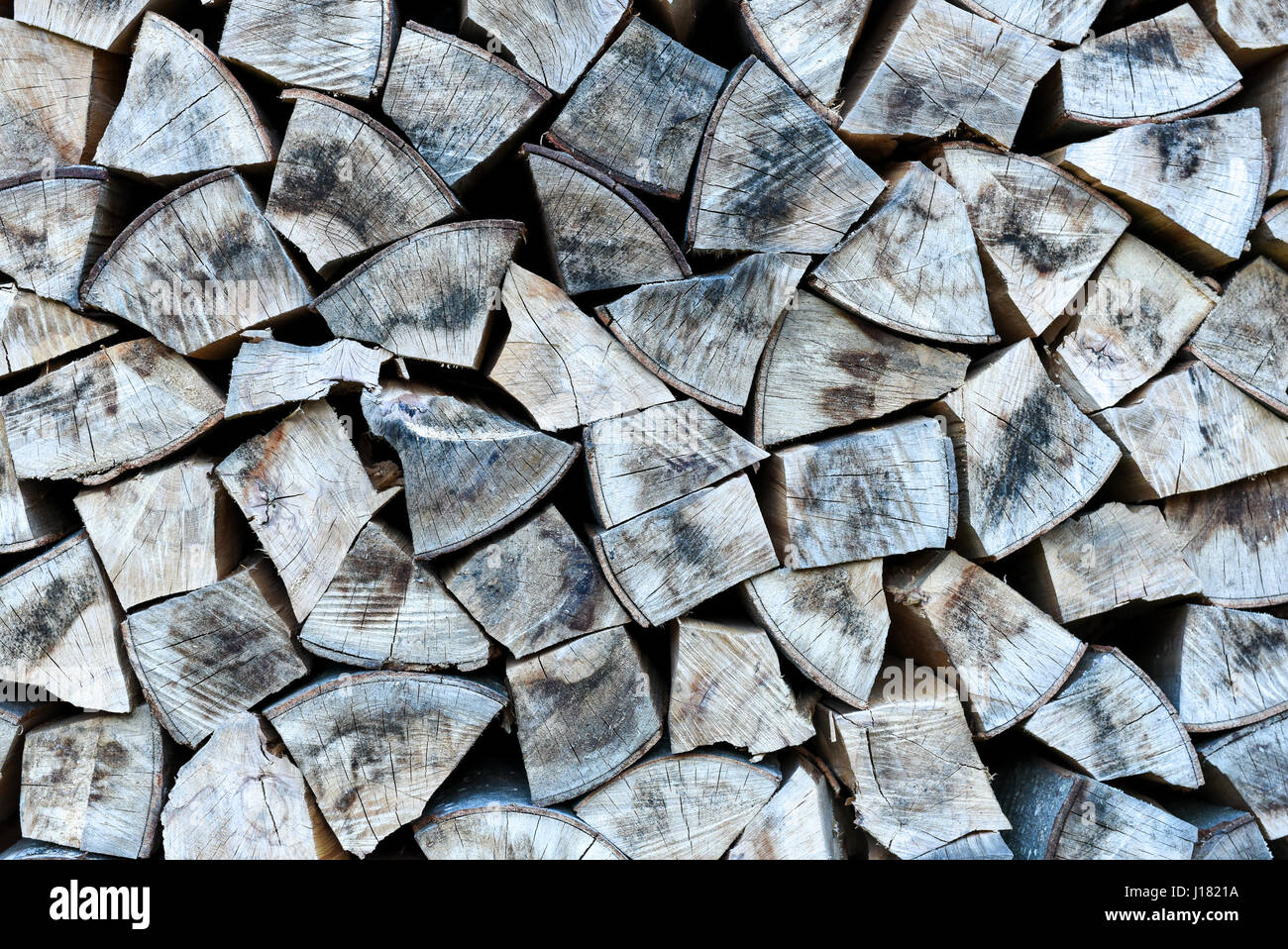 Pile or stack of natural fire wood logs texture background. Abstract ...